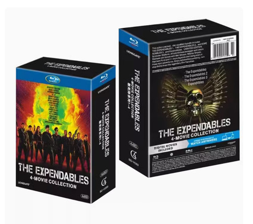 The Expendables 1-4 BD Movie TV Film 4-Disc All Region New Box Set | eBay