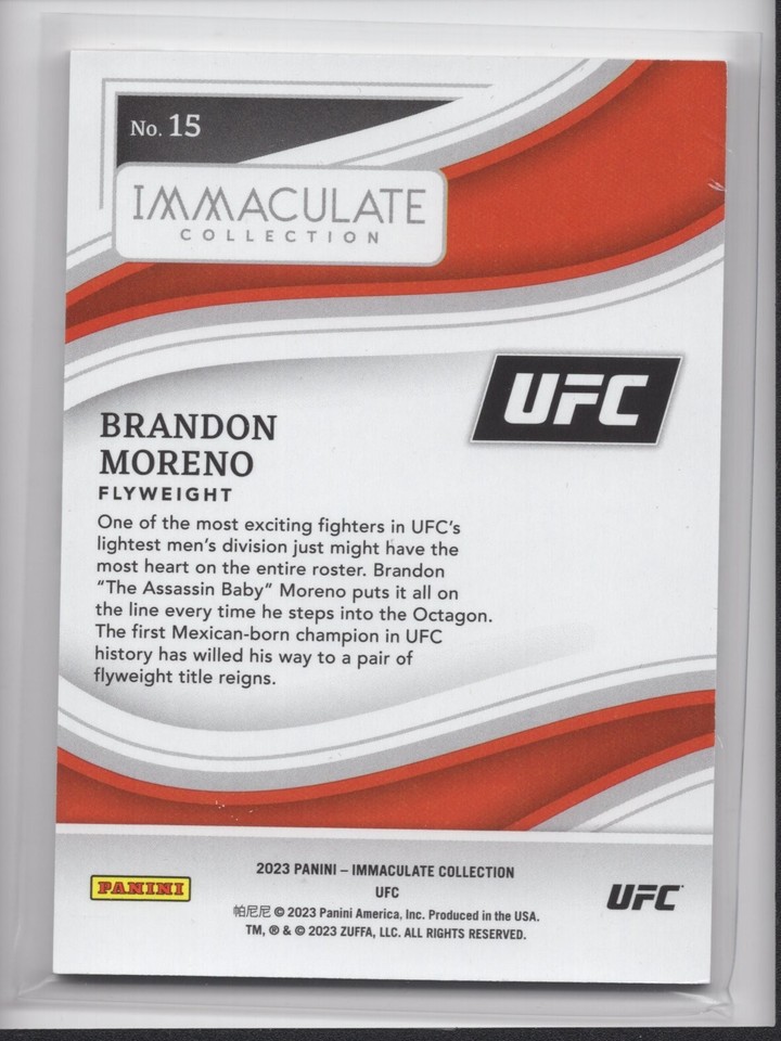 2023 PANINI IMMACULATE UFC 30TH BRANDON MORENO /30 | eBay