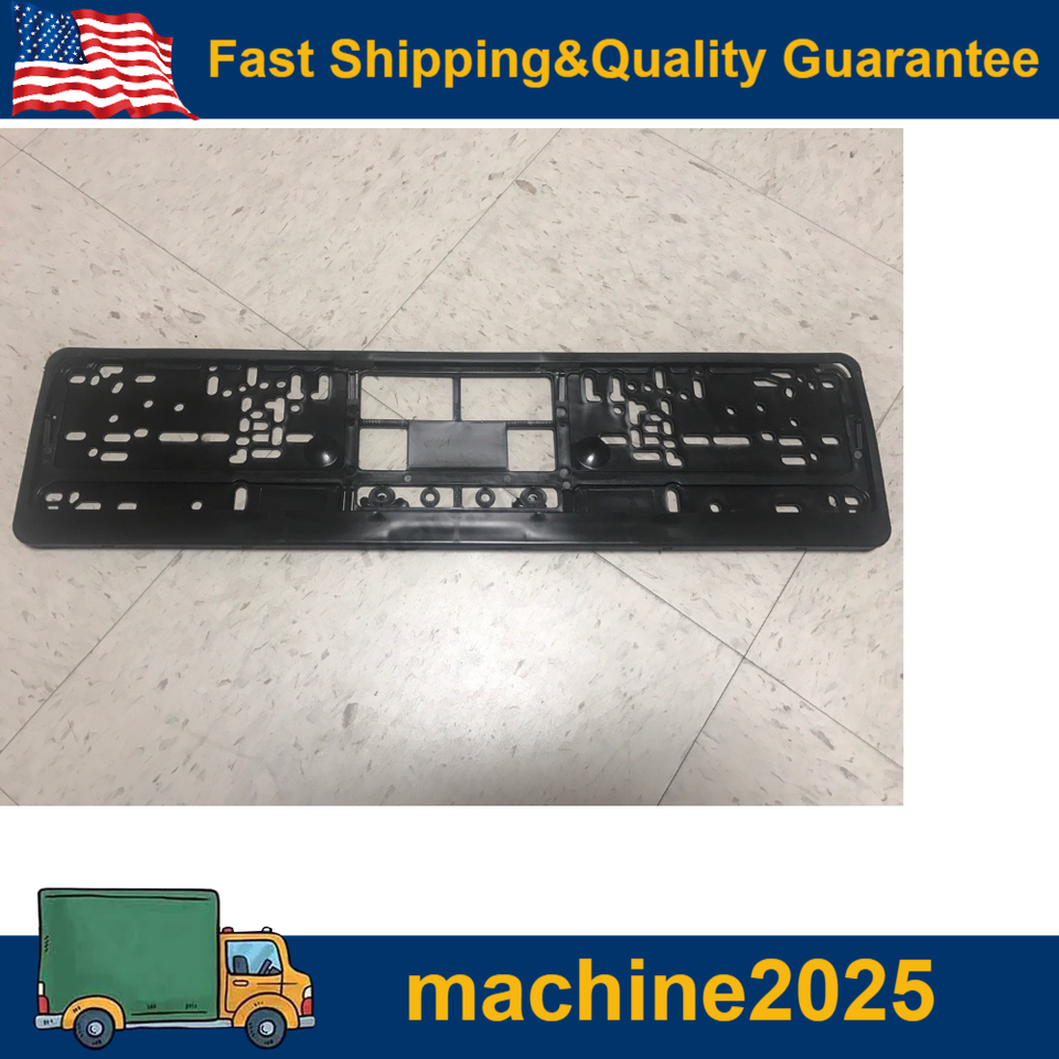Universal Euro License Plate Tag Holder Mounting Adapter Bumper Frame ...
