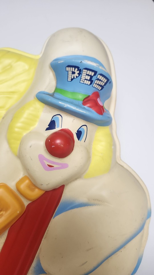 Vintage 1970s Peter PEZ Clown Store Counter Display Sign | eBay