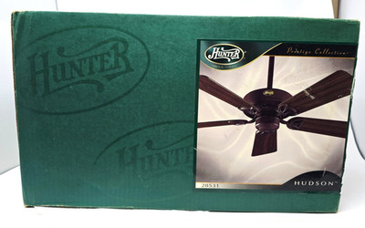 Hunter 28531 Hudson 42-Inch 5 Blade Ceiling Fan Bronze & Walnut Oak ...