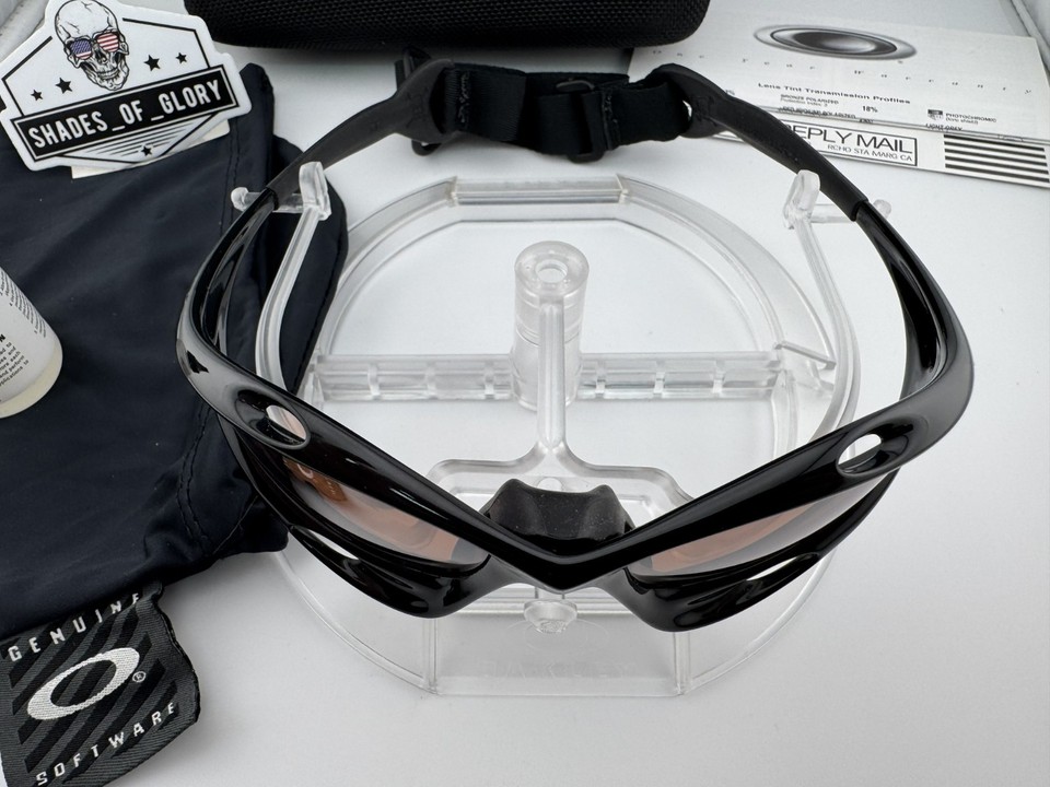 OAKLEY WATER JACKET JET BLACK VR28 BLACK IRIDIUM SUNGLASSES 04-675 ...
