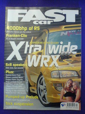 FAST CAR - XTRA WIDE WRX - April 2002 #197 | eBay