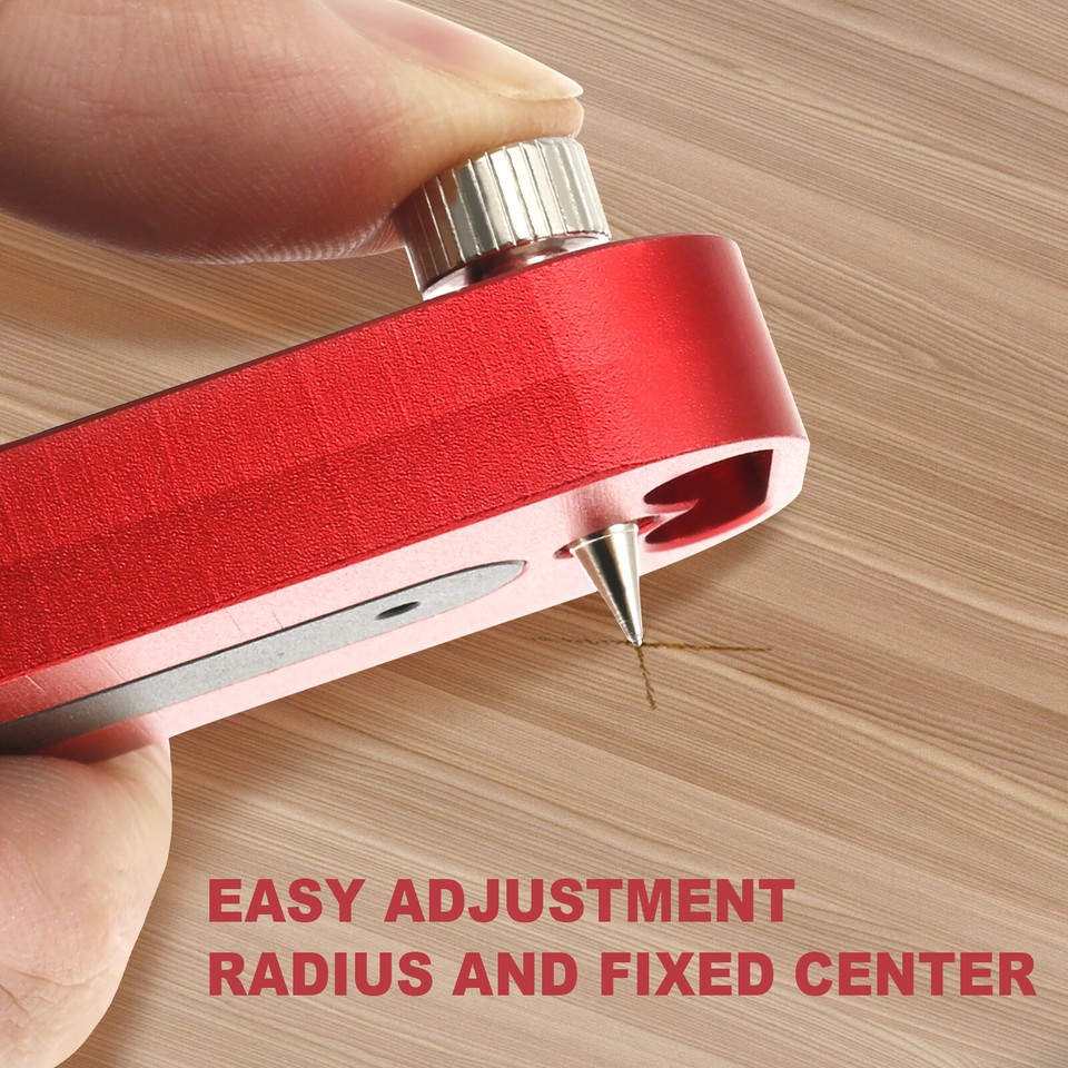 Woodworking Compass Scribe Aluminum Alloy Circular Drawing Tool ...