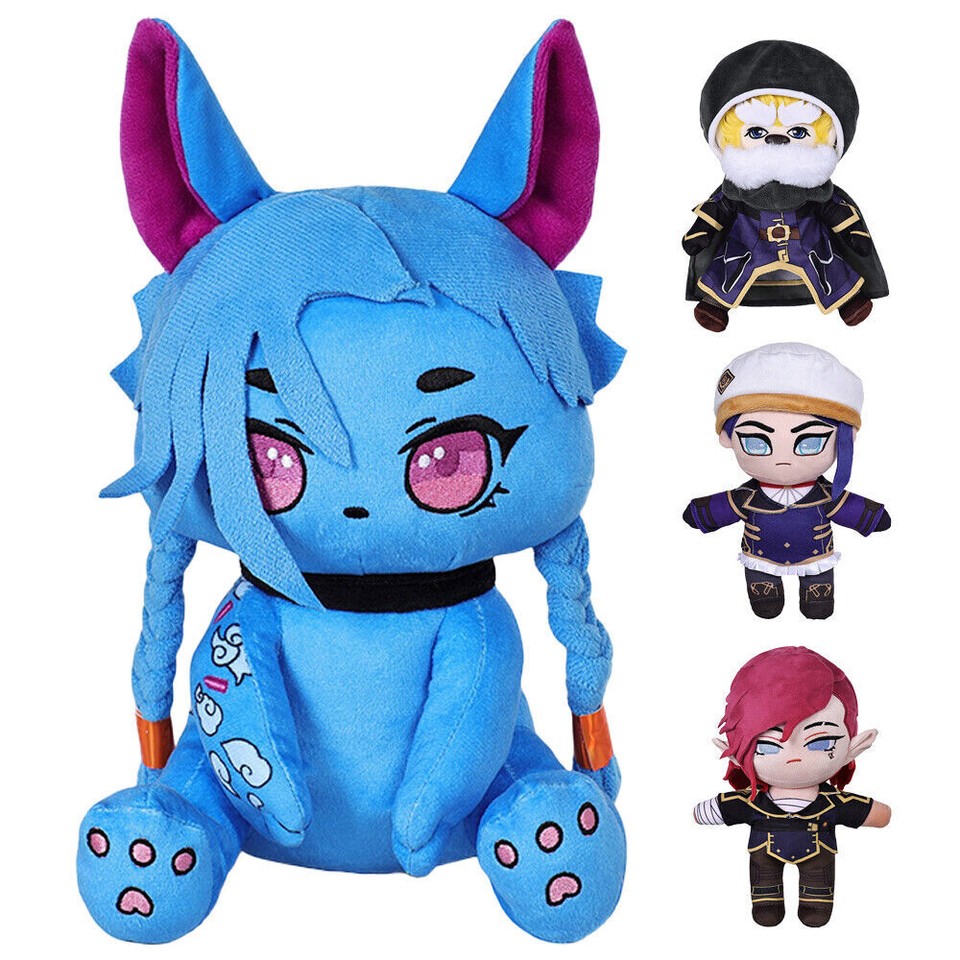 League of Legends LOL Arcane Jinx/Shieda Kayn/Ezreal/Vi Doll Plushie ...