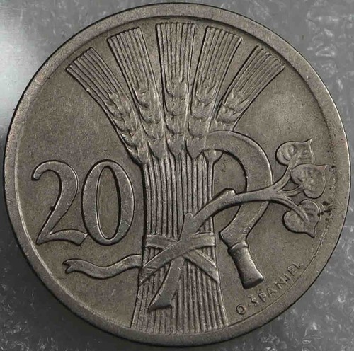 Czechoslovakia 20 Haleru 1927 CuNi coin [651 | eBay