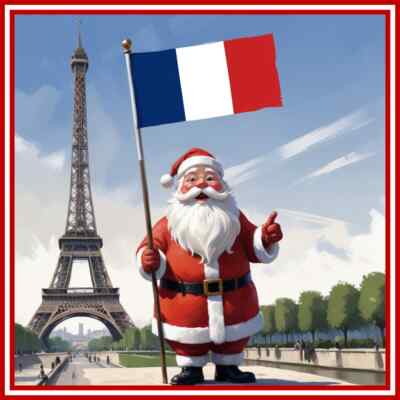 30 Custom French Santa Claus Personalized Address Labels | eBay