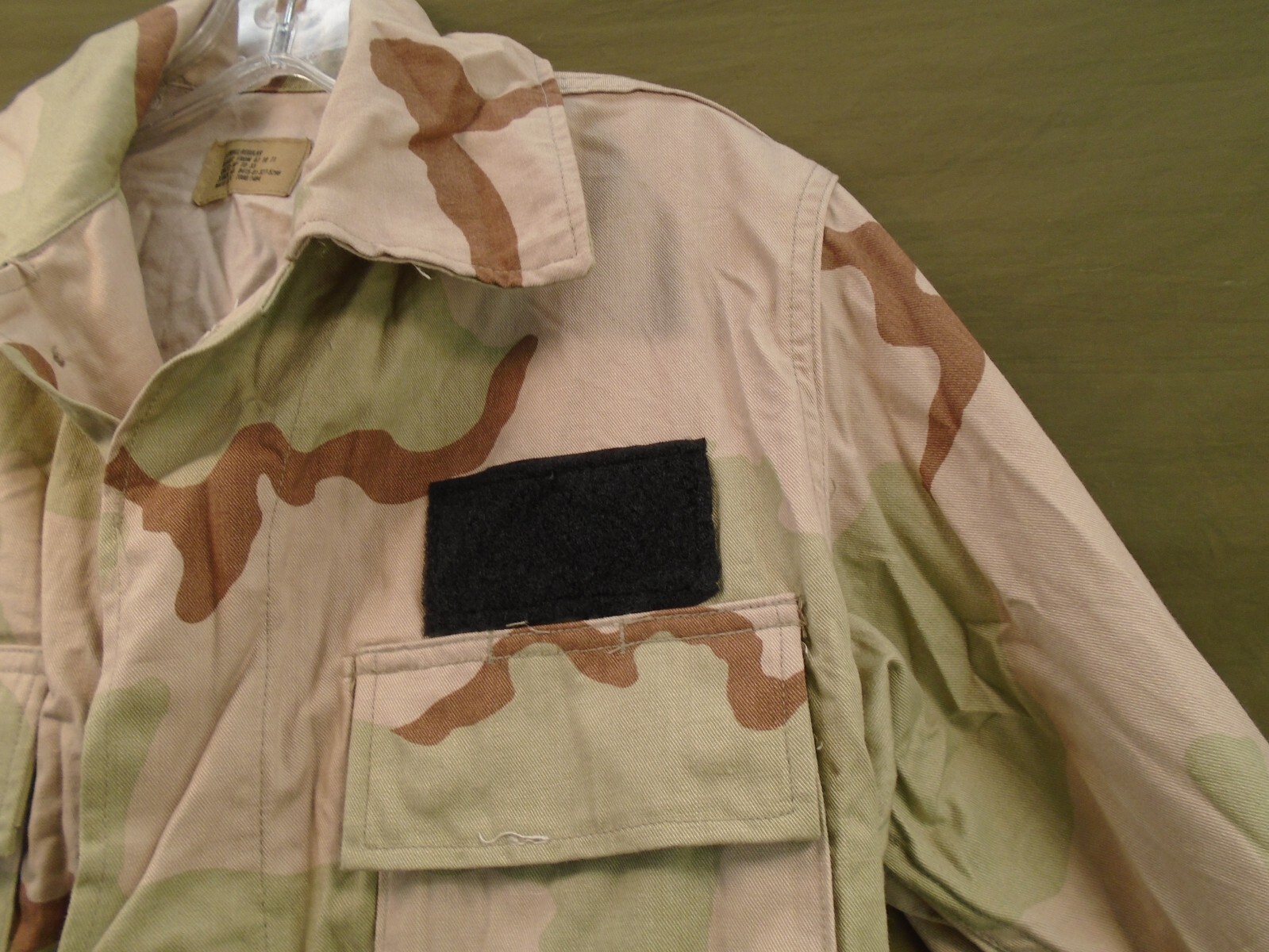 US Military Desert Camo DCU Coat Shirt Twill Size X-Small Regular 1991 ...