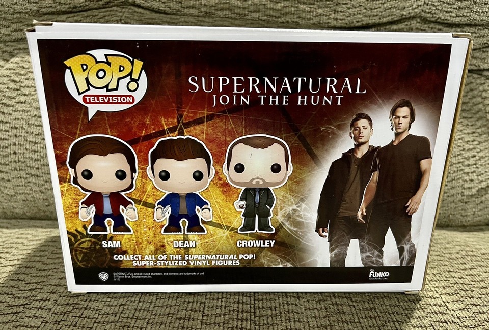 Funko Pop Sam Dean Crowley NYCC Bloody Metallic Signed JSA Only 175 ...