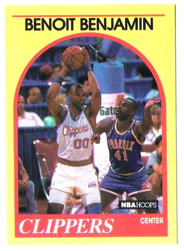 Benoit Benjamin 1989 NBA Hoops LA Clippers insert Basketball card no.43 ...