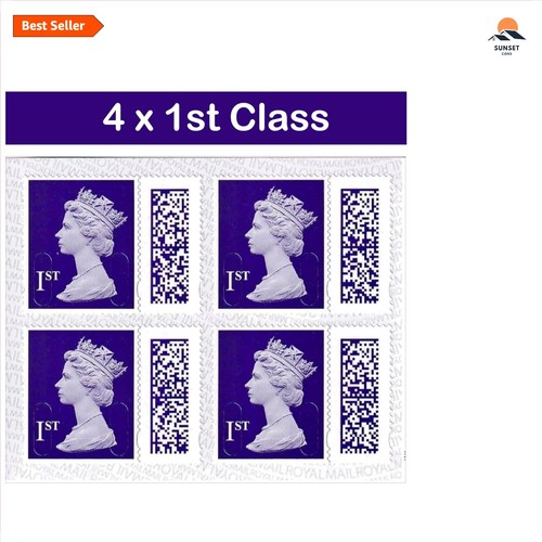 1st Class Self-Adhesive Postage Stamps - Stylish Purple for Effortless ...