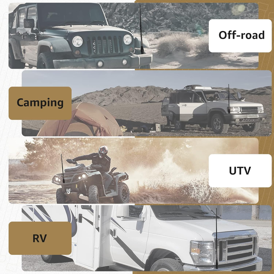 GMRS Mobile Antenna, Heavy Duty Fiberglass GMRS Antenna, 6.5Db 462 ...