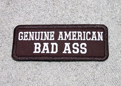 GENUINE AMERICAN BAD ASS Biker Vest Motorcycle Patch | eBay
