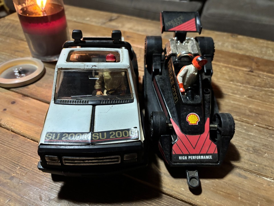 Mini Tonka / Play People: Shell Indy / F1 Race Teams Set, complete w ...