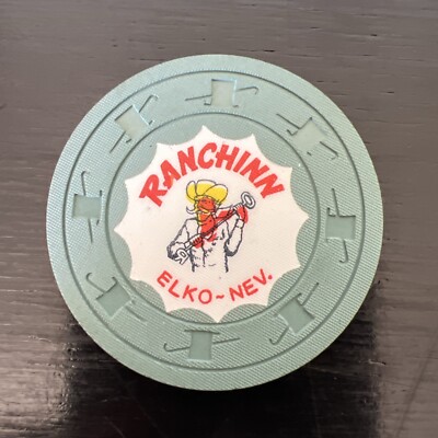 VINTAGE ELKO NEVADA **RANCHINN** Roulette Chip 1960’s | eBay