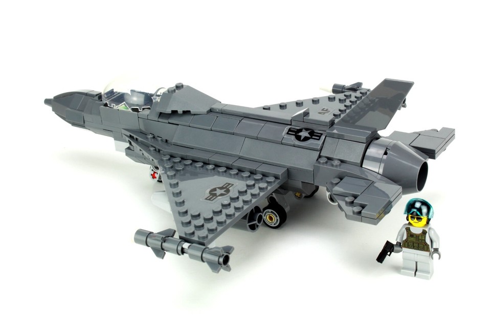 F-Series Fighter Expert Air Force custom set made with REAL LEGO ...