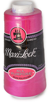 Maxi Lock Bright Fuschia All Purpose Thread 3000 YD Cone MLT-012 | eBay