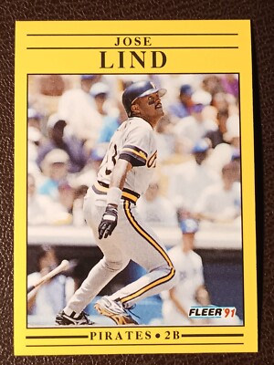 JOSE LIND PITTSBURGH PIRATES 1991 FLEER BASEBALL CARD #43 | eBay