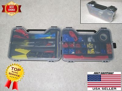 Auto Emergency electrical repair kit 12V tools, solderless parts 318 ...