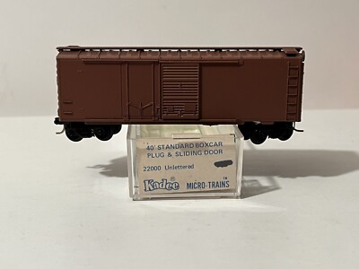 MICRO TRAINS 22000 UNLETTERED 40' PLUG & SLIDING DOOR BOX CAR LIGHT ...
