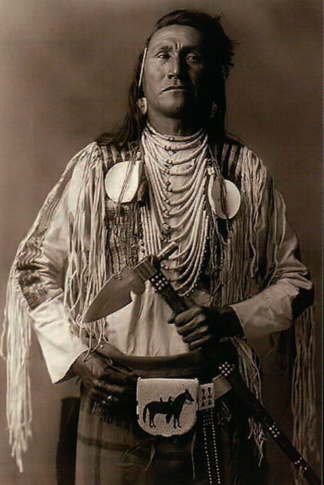 " Holds The Enemy " Apsaroke Crow Native American Indian, Tomahawk ...
