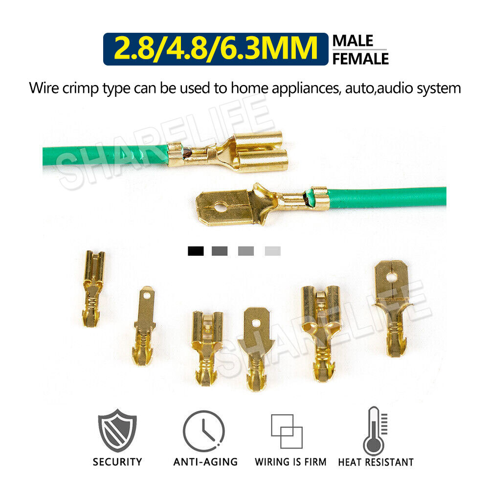 720Pcs Assorted Insulated Electrical Wire Terminal Crimp Connector Kit ...