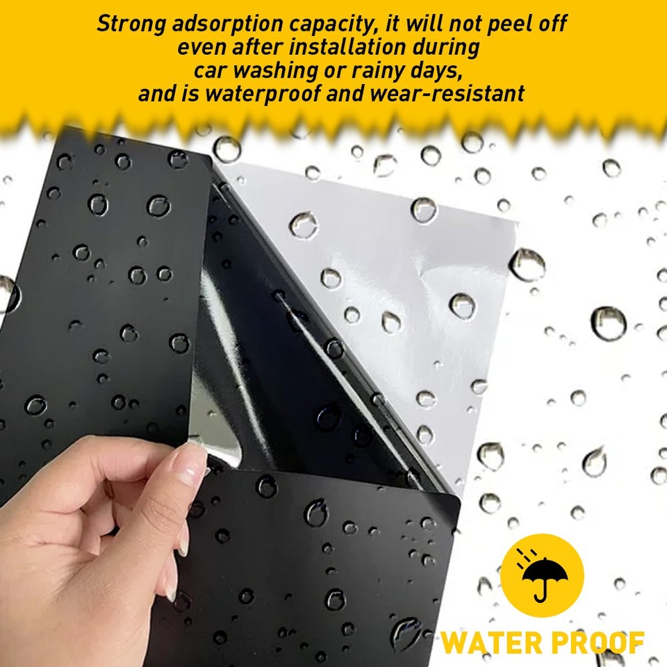 Matte black Sun Visor Strip Windshield Banner Vinyl Long Lasting ...