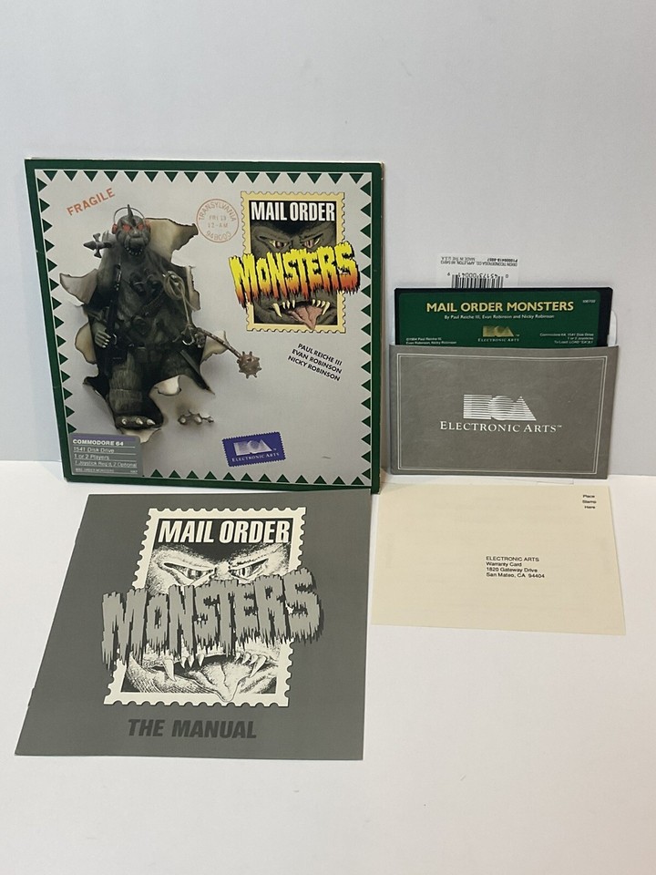 Mail Order Monsters Commodore C64/128 Godzilla Electronic Arts | eBay