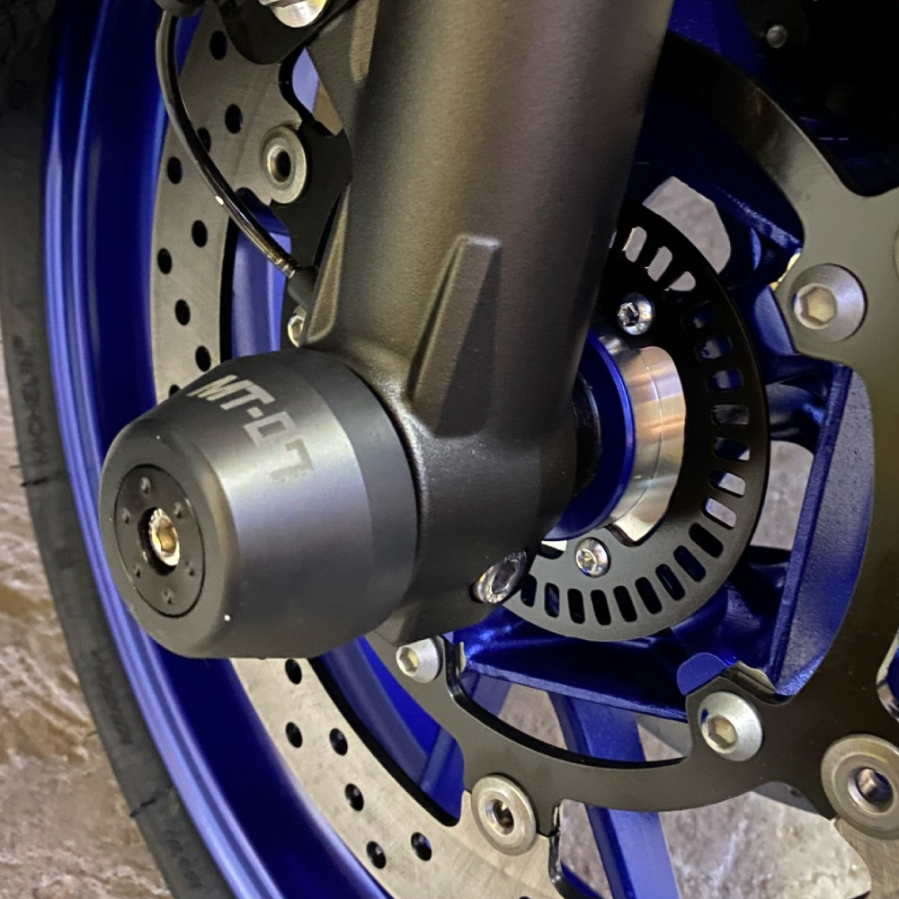 Front & Rear Set Axle Crash Protection Bobbin Sliders - Yamaha MT-07 ...