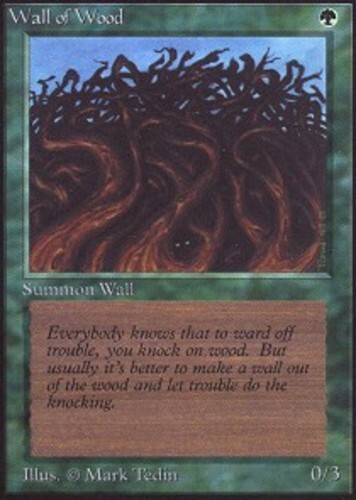 Wall of Wood Beta Moderately Played, English - MTG | eBay