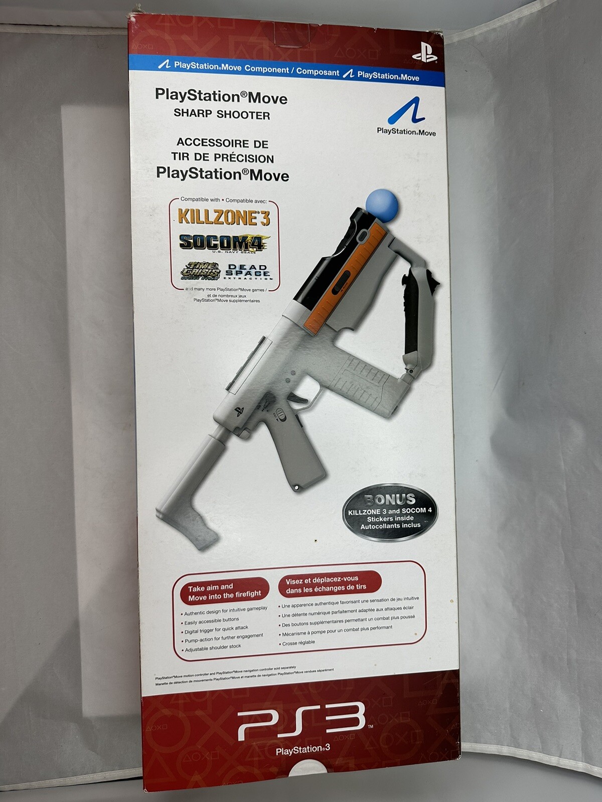 Official Sony PlayStation 3 PS3 Move Sharp Shooter Gun Controller - NEW ...