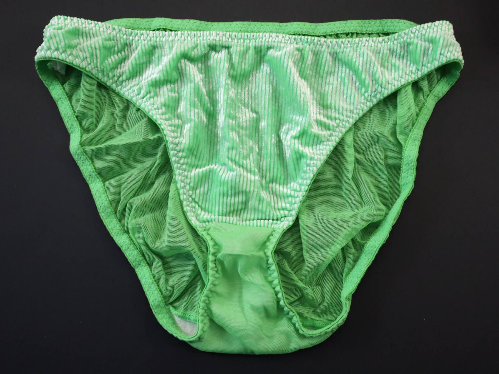 VTG Warner's Y2K Body Beware Velvet Sheer Back Bikini Panties LARGE | eBay