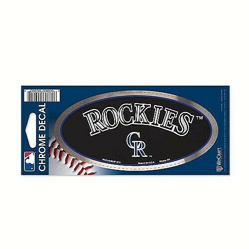 Colorado Rockies MLB 3" x 7" Chrome Decal / Sticker *Free Shipping | eBay