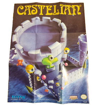 NES Nintendo Castelian TRI-4C-US Poster Only Good Condition - LQQK | eBay