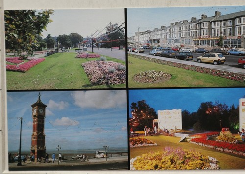 Vintage Postcard Morecambe Beachfront Happy Mount Park Clock Tower | eBay