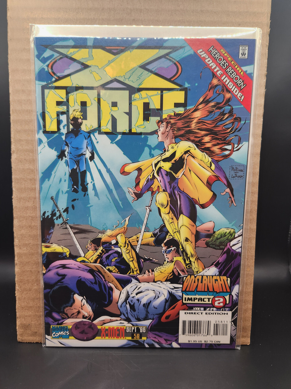 X-Force #58 Onslaught Sabretooth Jeph Loeb Adam Pollina 1996 combined ...