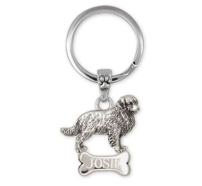 Golden Retriever Key Ring Jewelry Sterling Silver Handmade Dog Key Ring ...