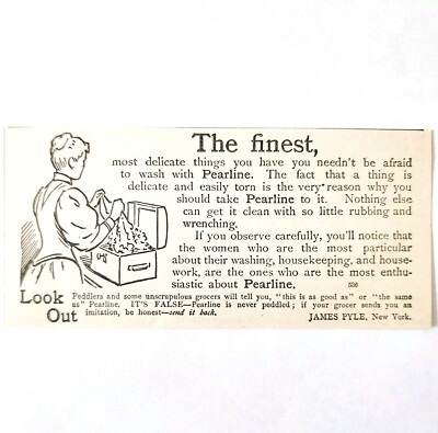 Pearline Detergent Soap 1897 Advertisement Victorian Hygiene The Finest ...