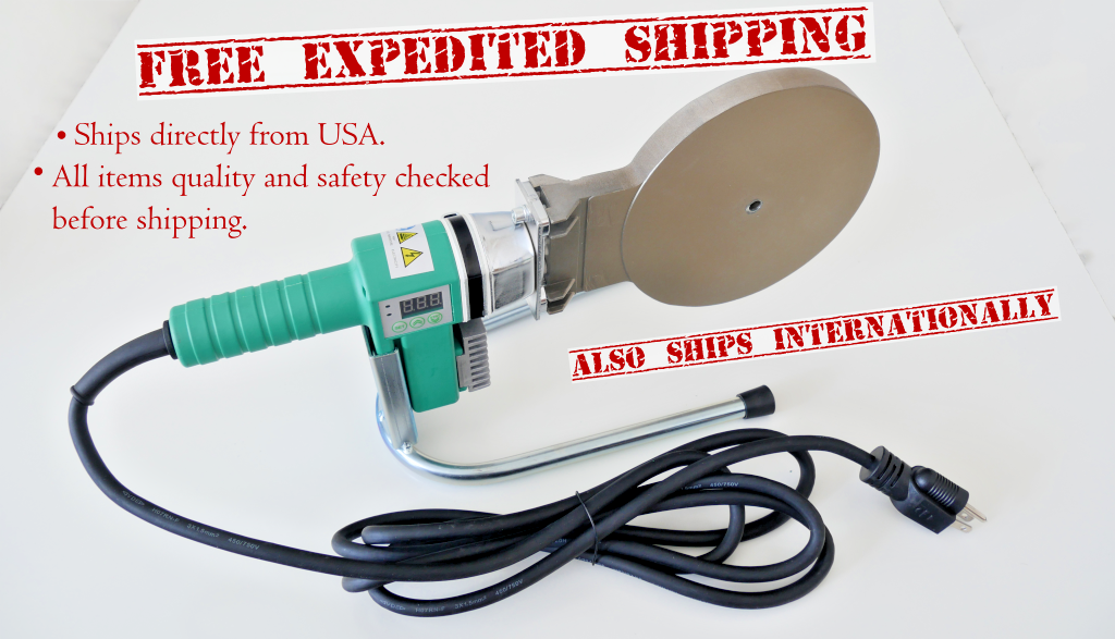 110V - 1800W Pipe Fusion Welding Tool w/ Case, Stand and Handle - PPR ...