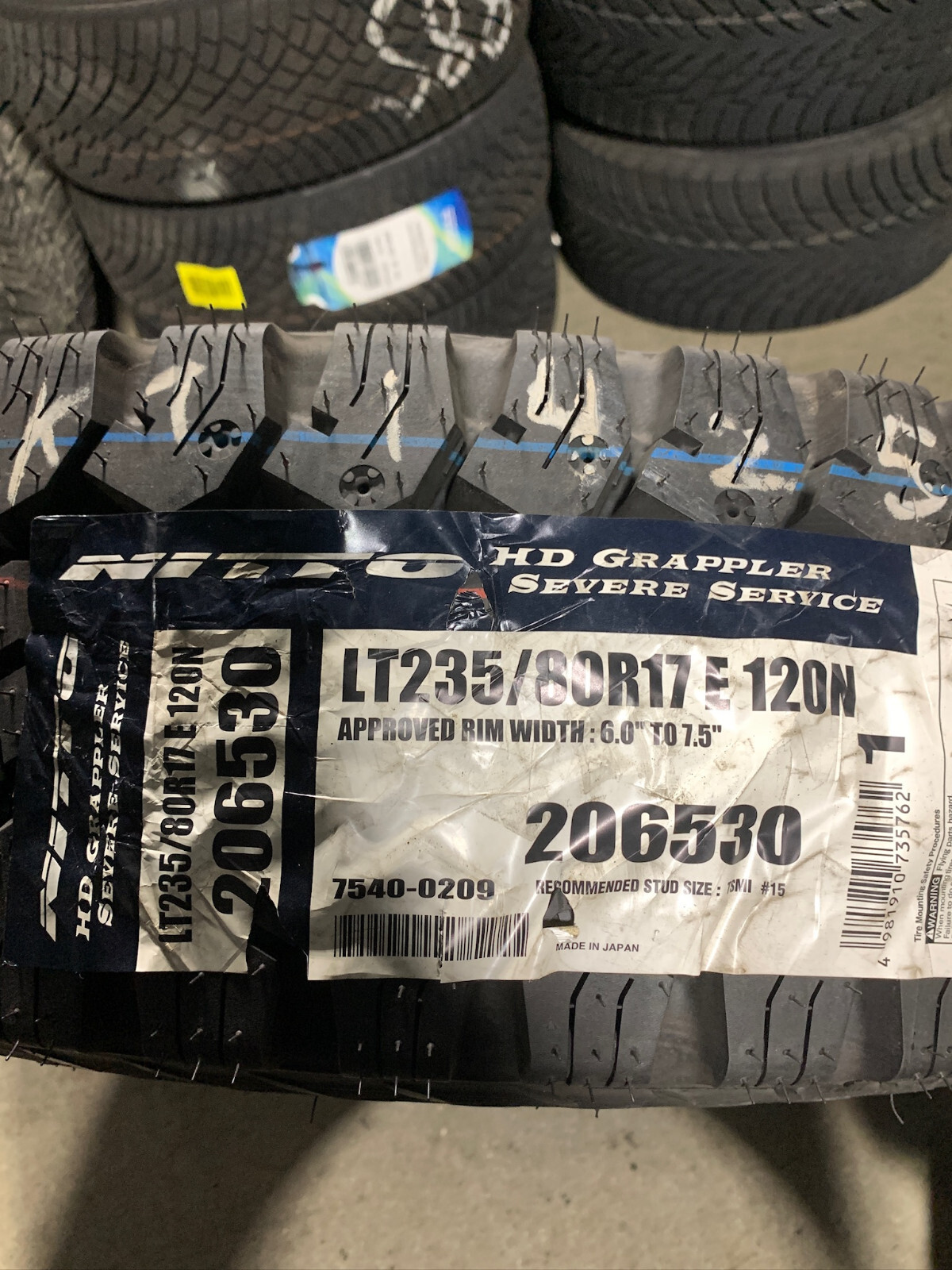 1 New LT 235 80 17 LRE 10 Ply Nitto HD Grappler Severe Service Snow ...