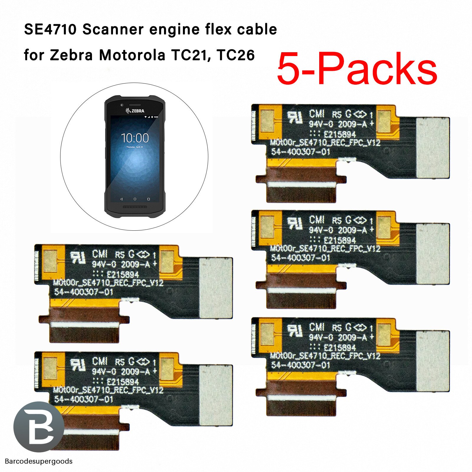 5 pieces SE4710 Scanner Engine Flex Cable for Zebra Motorola TC21, TC26 ...