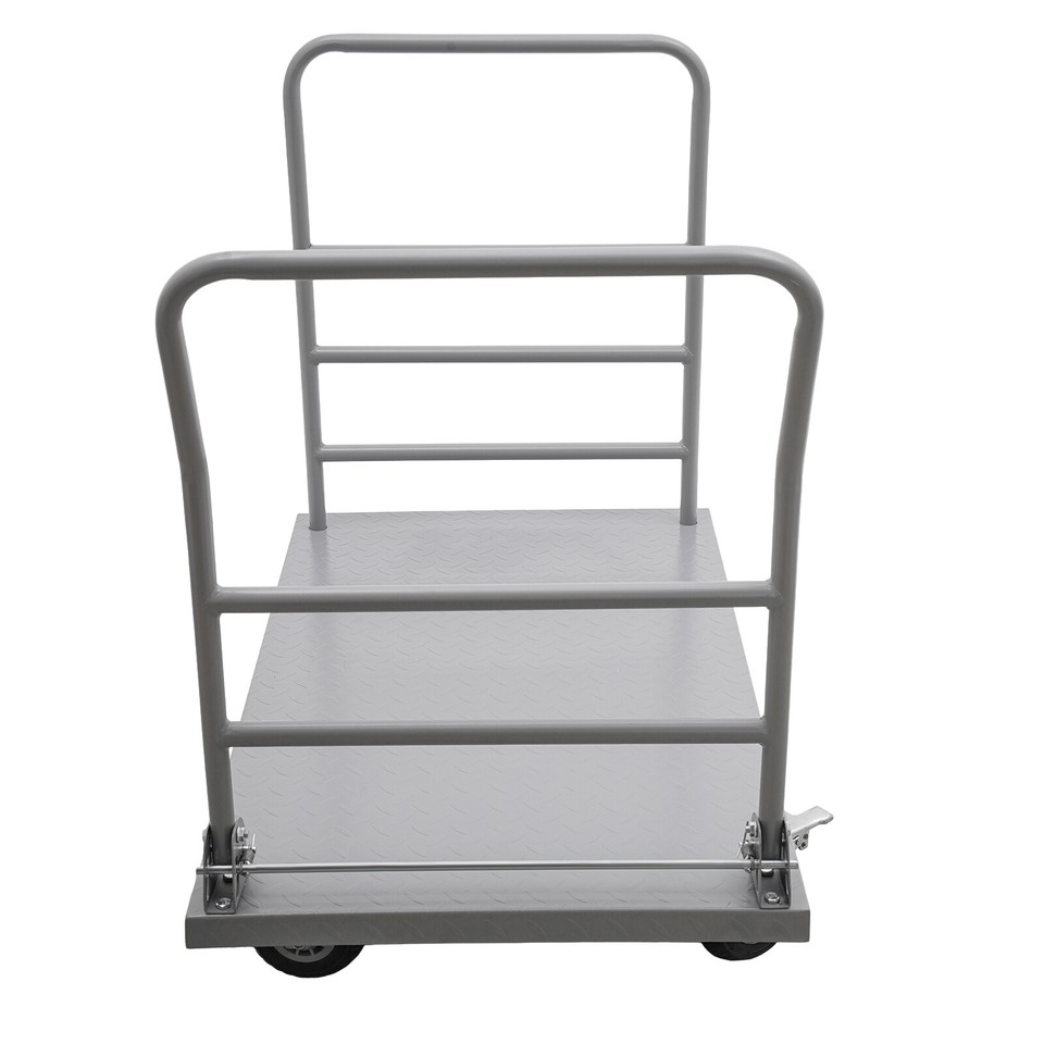 Platform Truck Cart, Heavy Duty Push Cart 2000LB with Detachable Rear ...