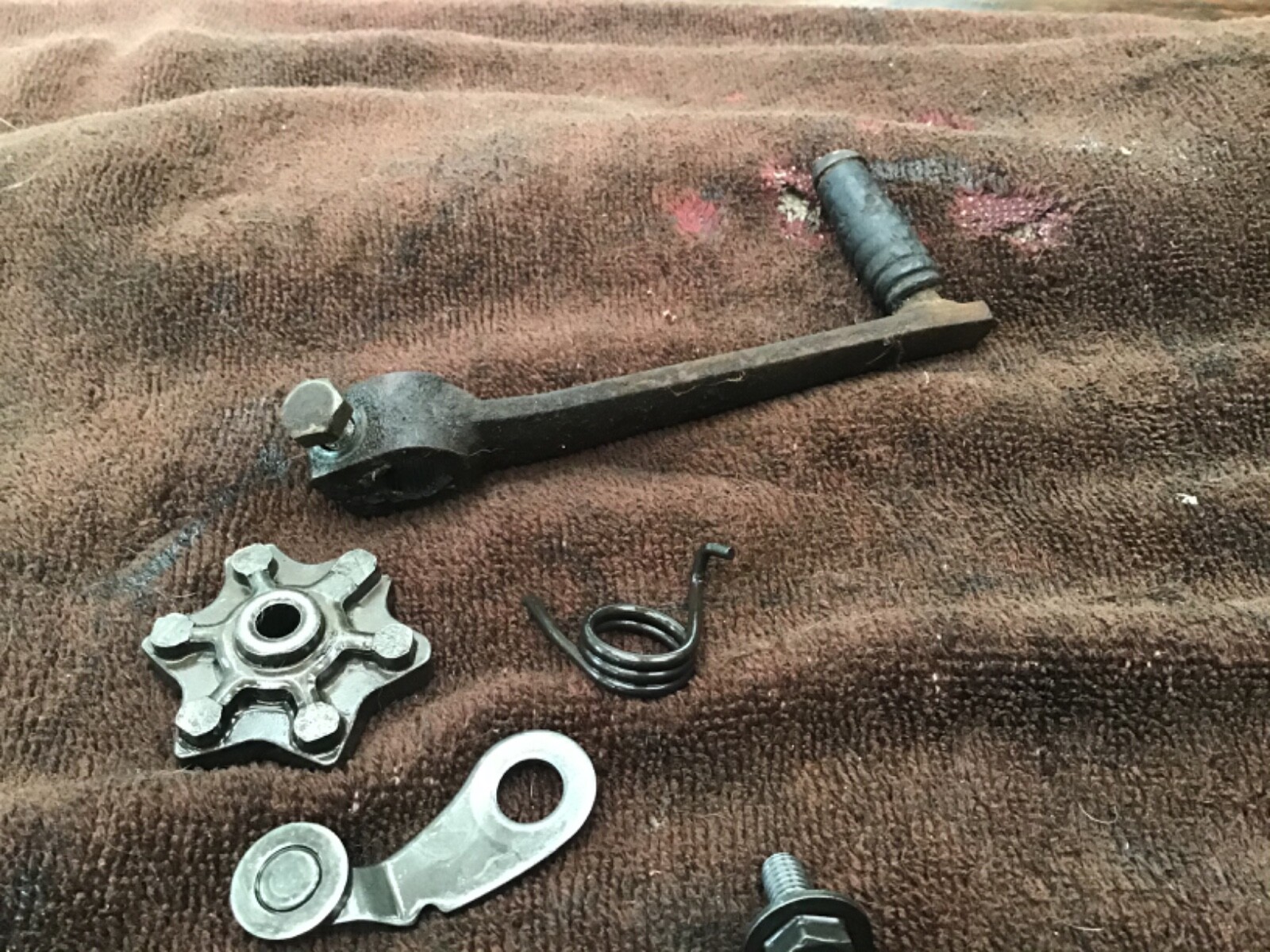 1983 Honda XR 200 XR200 shift shaft shifter foot shift gear selector ...