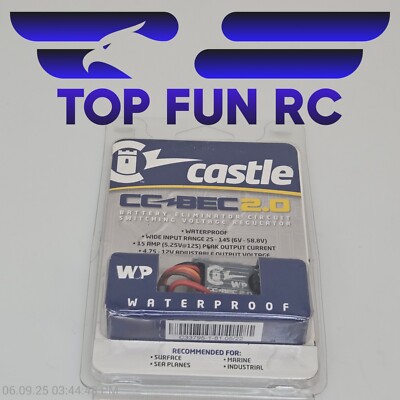 Castle RC CC-BEC 2.0 Battery Eliminator Circuit Switching Voltage ...