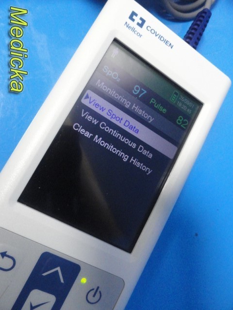 Covidien Nellcor PM10N Portable SpO₂ Monitor W/ DS-100A Adult Sensor ...