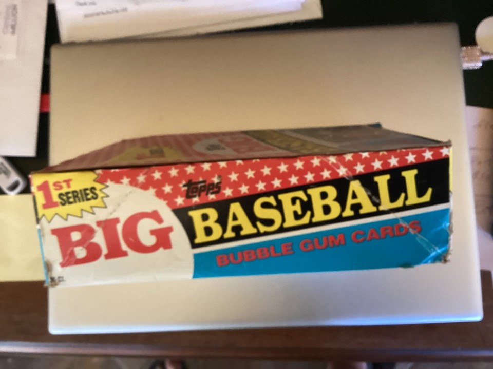 1989 Topps Big Baseball 1st Series Bubble Gum Cards Vintage Long Box ...