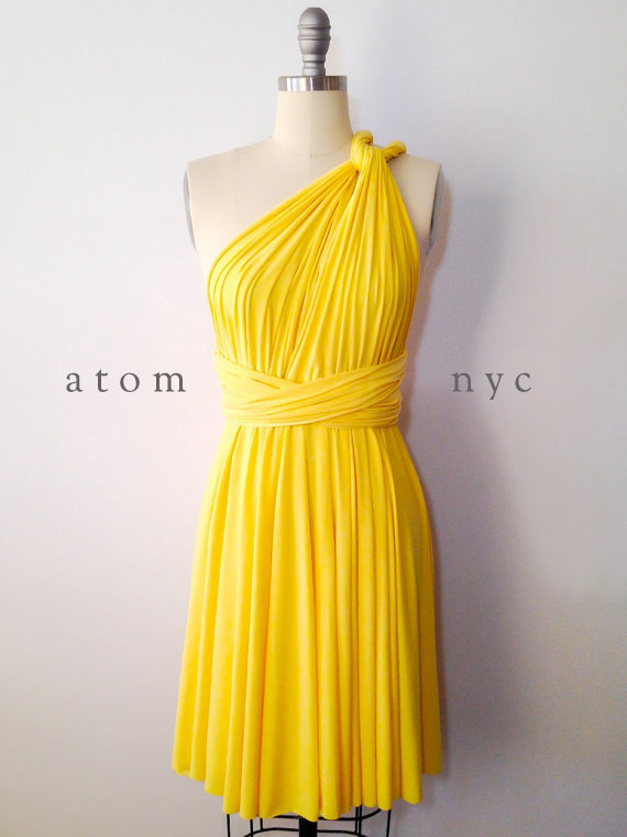 Short Infinity Convertible Multiway Formal Bridesmaid Dress, Handmade ...