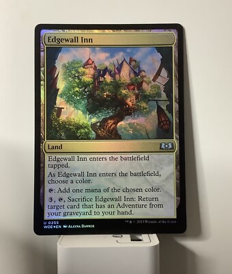 MTG WOE: Edgewall Inn Wilds of Eldraine Foil Land 0255 | eBay