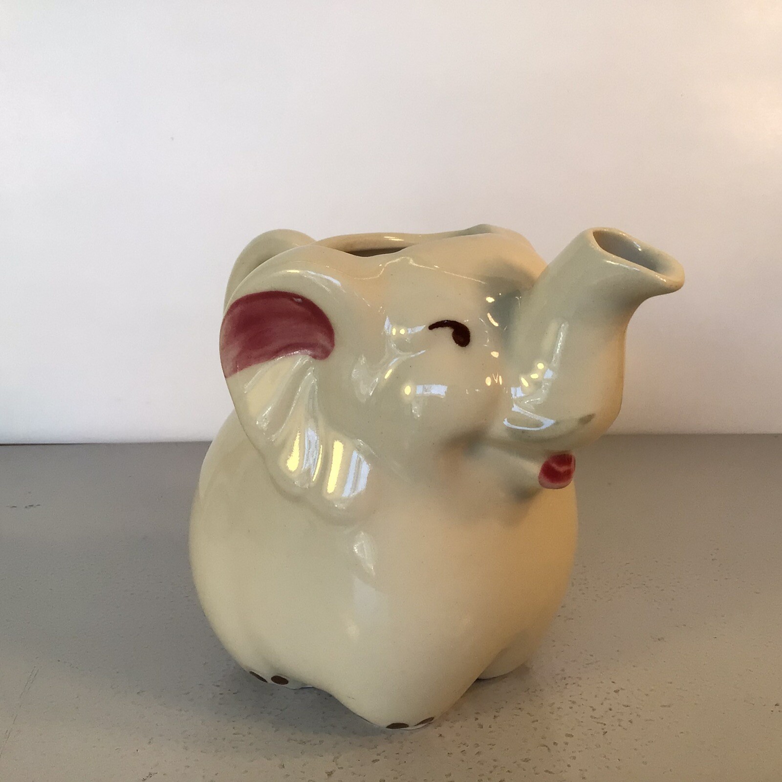 Shawnee Elephant Creamer Pitcher Ceramic 4.5” Tall USA Pottery | eBay
