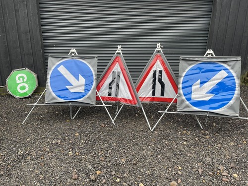 Collapsible Road Signs/Stop & Go Signs | eBay UK